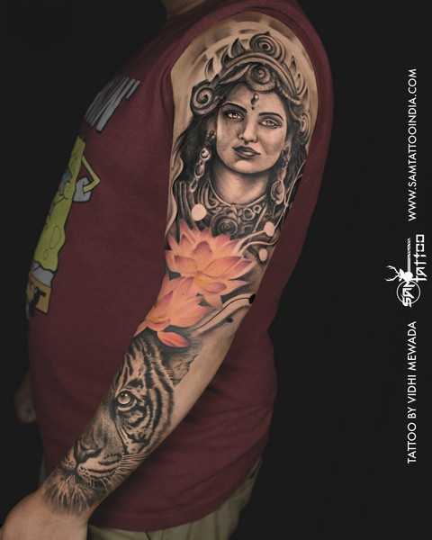 Full Sleeve Tattoo Artist | Full Sleeve Tattoo Design - Sam Tattoo India