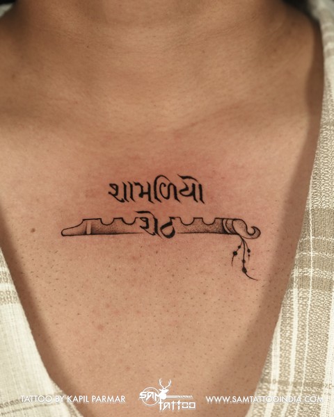 Krishna Tattoo Designs | Radhe Krishna Tattoo - Sam Tattoo India